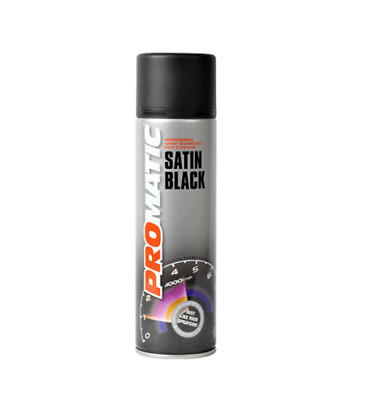 Promatic Black Spray paint – Promatic Satin Black 500 ml aerosol can ...